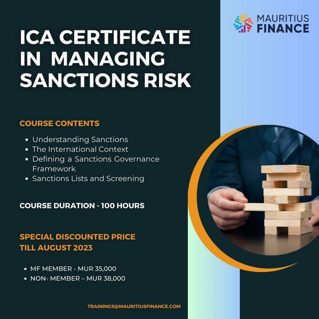 ICA Certificate in Managing Sanctions Risk – Mauritius Finance