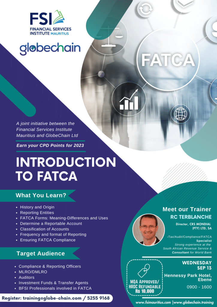 Introduction to FATCA – Mauritius Finance